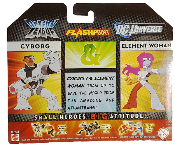 Cyborg - DC Universe Flashpoint Action League Cyborg & Element Woman M ...