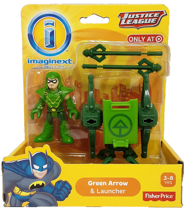 Green Arrow and Launcher Imaginext MOC action figure - AFcollector.com