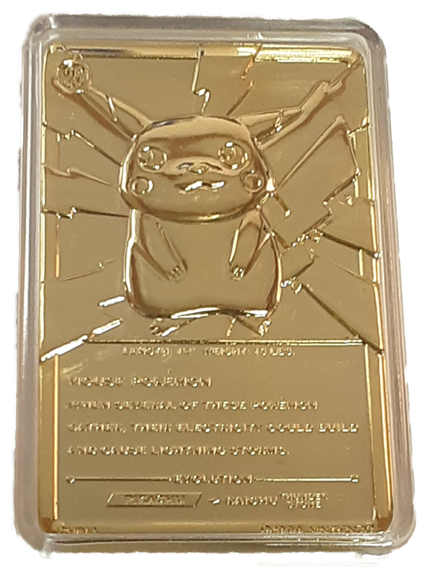 Pikachu - Pokemon Burger King Gold Card With Pokeball in box ...