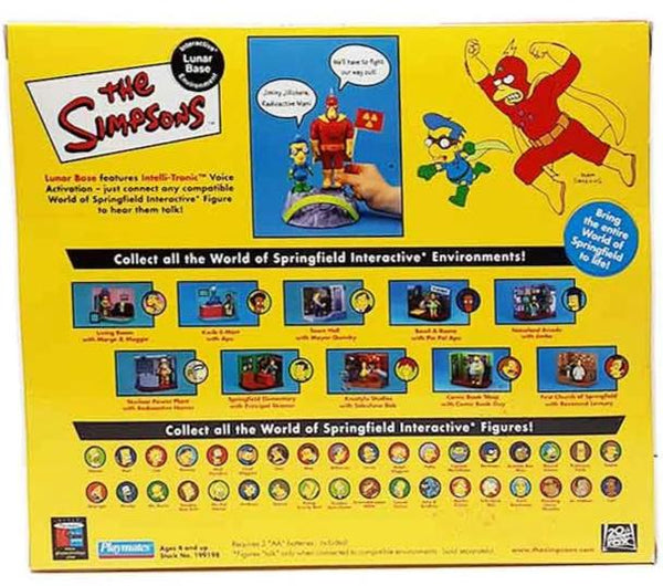 Simpsons Lunar Base with Radioactive Man and Fallout Boy MOC interacti ...